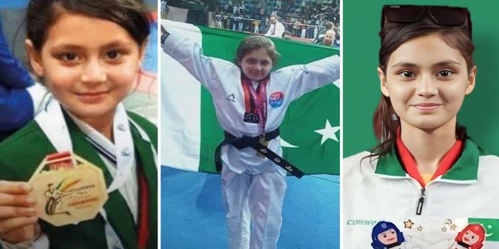 Ayesha Ayaz wins three medals in International Taekwondo Championship